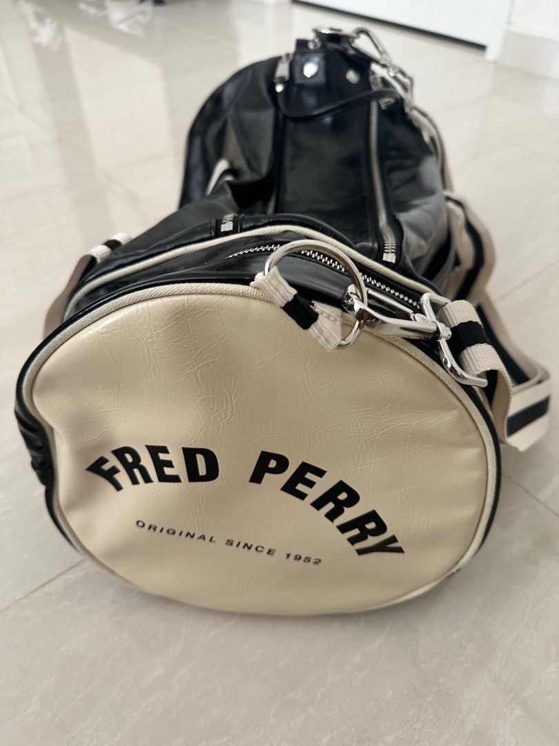 Fred Perry Barrel Duffle Gym Bag, Men's Fashion, Bags, Sling Bags on ...