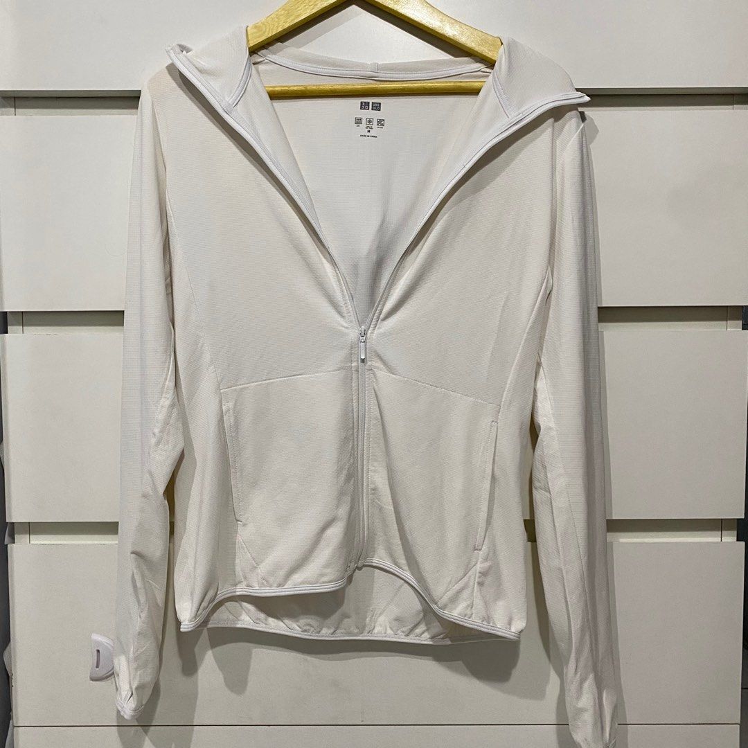FREEONG - Uniqlo Airism M Arism Airsm UV Jacket Jaket Telur Viral Hoodie Running Busui Hijab ...