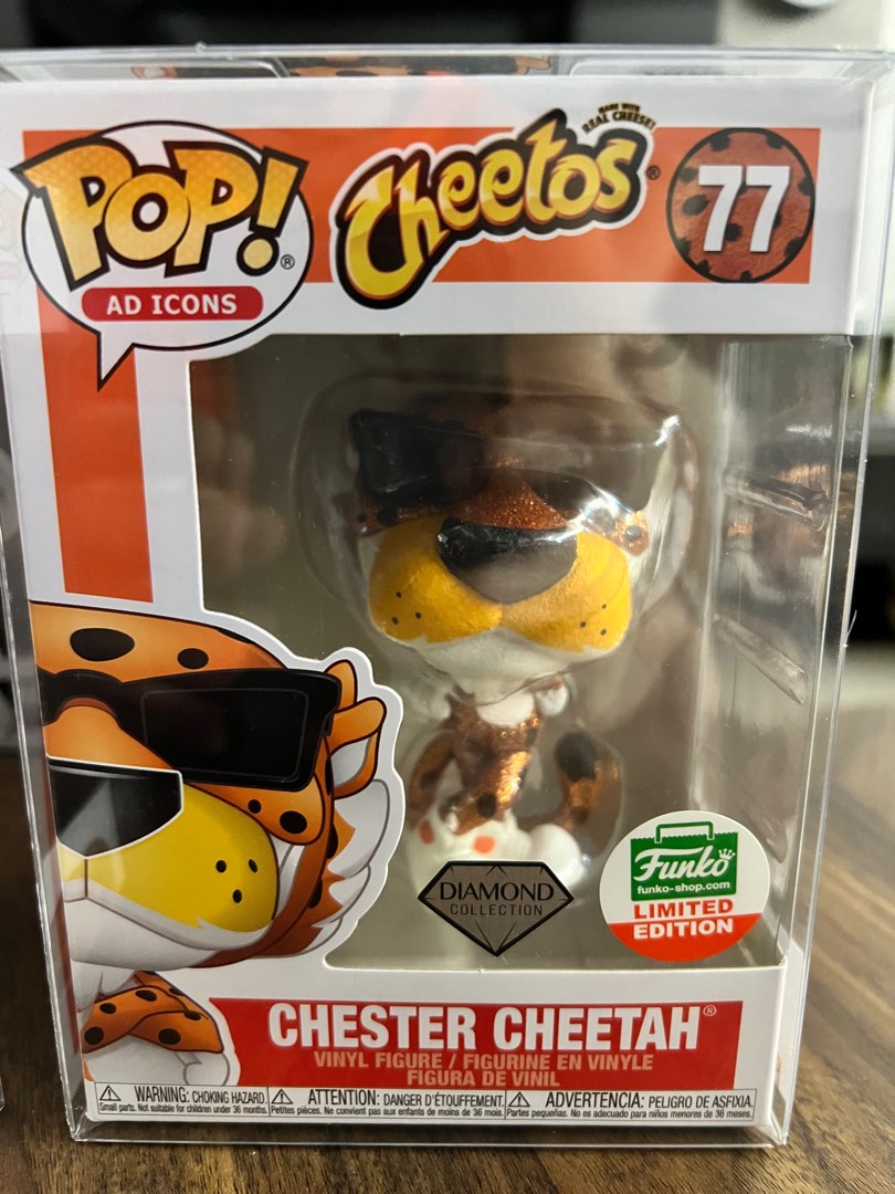 Funko Pop Chester Cheetah Cheetos (Diamond Glitter, Limited Edition, Ad ...