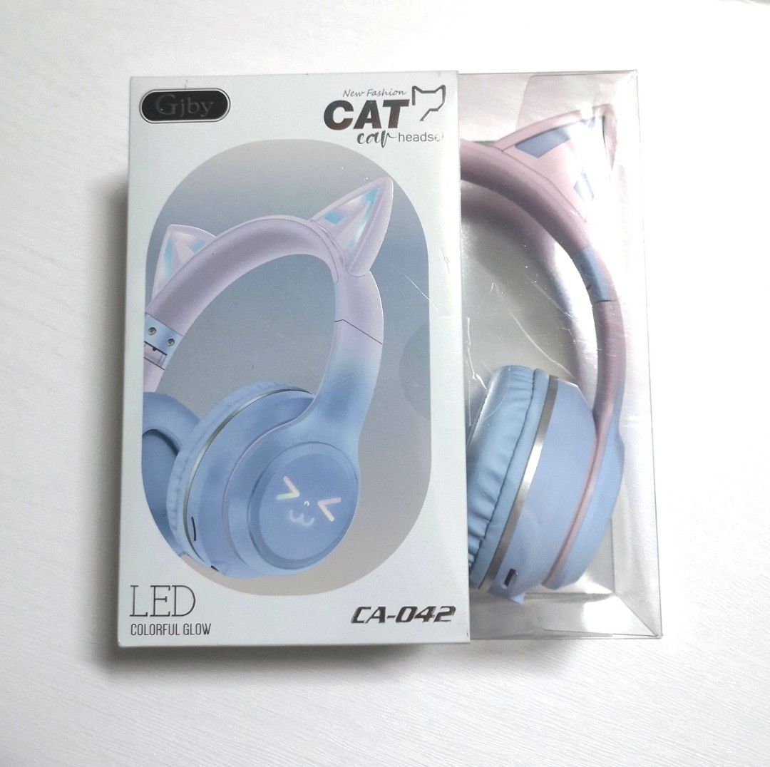 GJBY CA042 - Cute Cat Wireless Headphones/ Earpiece/ Headset, Audio, Headphones & Headsets on ...