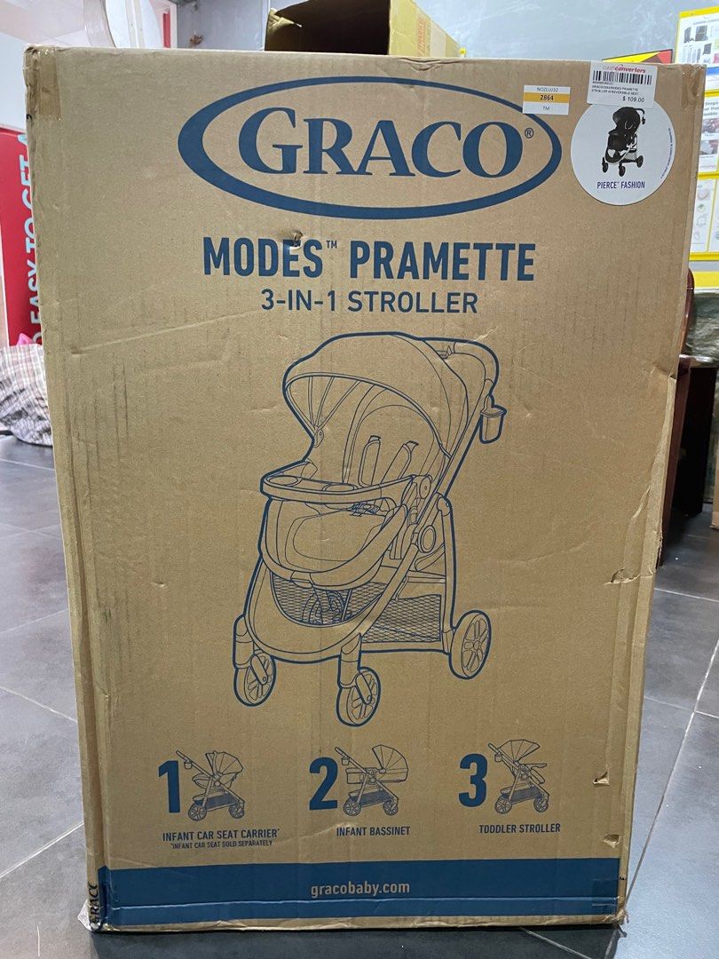 Graco Modes Pramette 3 in 1 Baby Stroller, Babies & Kids, Going Out ...