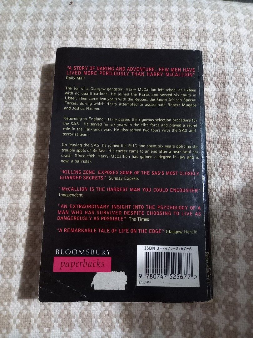 Harry McCallion - Killing Zone (Pre-Loved book), Hobbies & Toys, Books ...