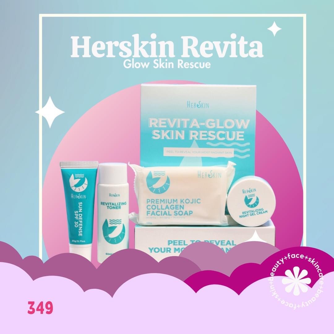 HerSkin Revita-Glow Skin Rescue Set, Beauty & Personal Care, Face, Face ...