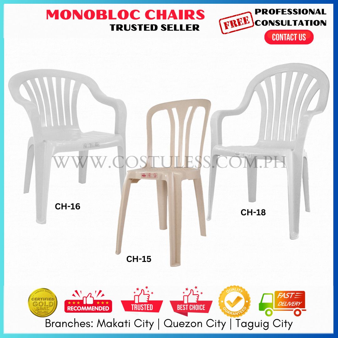 HOME FURNITURE! Monoblock chair, Plastic Chair, Stacking Chair ...