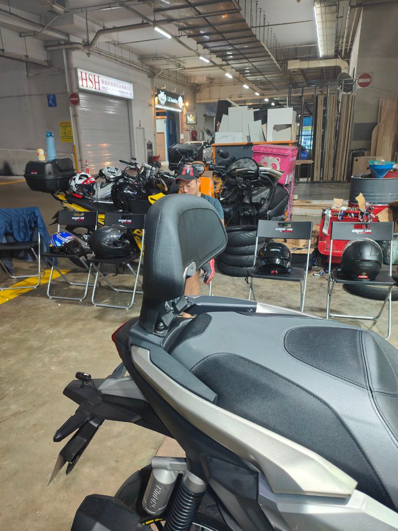 Motorcycle Honda ADV350 Pillion Backrest, Motorcycles, Motorcycle ...