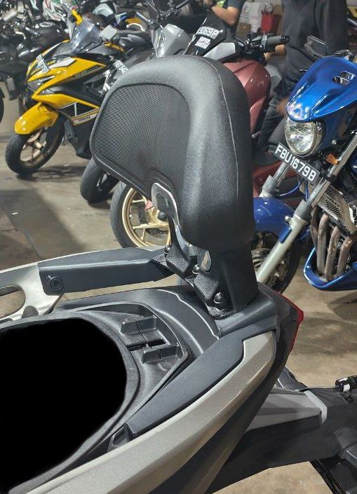 Motorcycle Honda ADV350 Pillion Backrest, Motorcycles, Motorcycle ...
