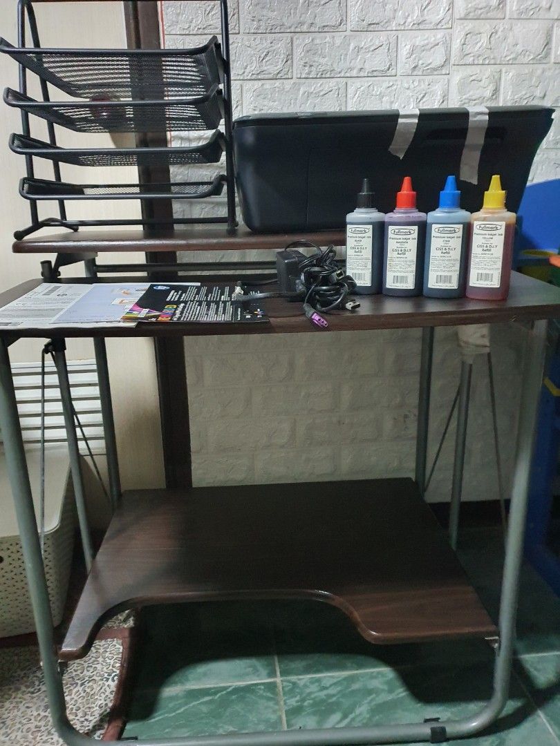 HP Deskjet Ink 2060 Printer, Study Table, Desk File Organizer ...