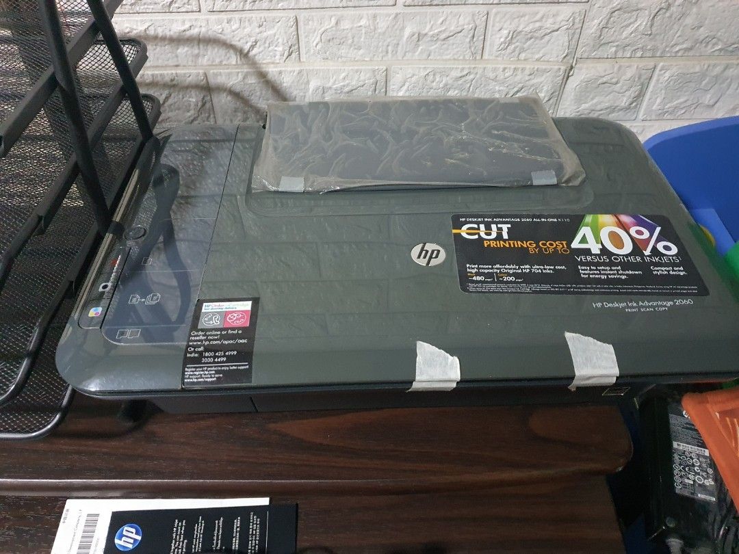 HP Deskjet Ink 2060 Printer, Study Table, Desk File Organizer ...