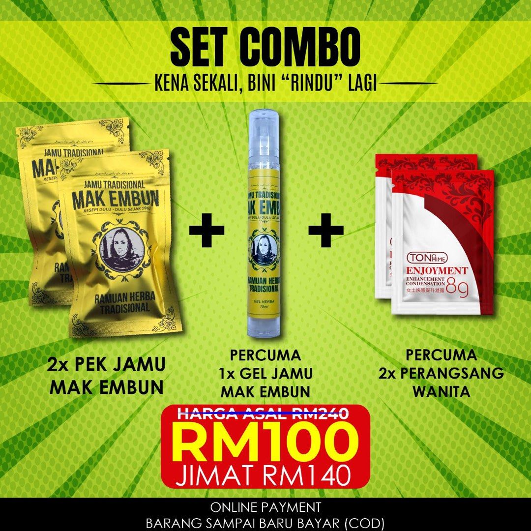 JAMU DAN GEL MAK EMBUN, Health & Nutrition, Health Supplements ...