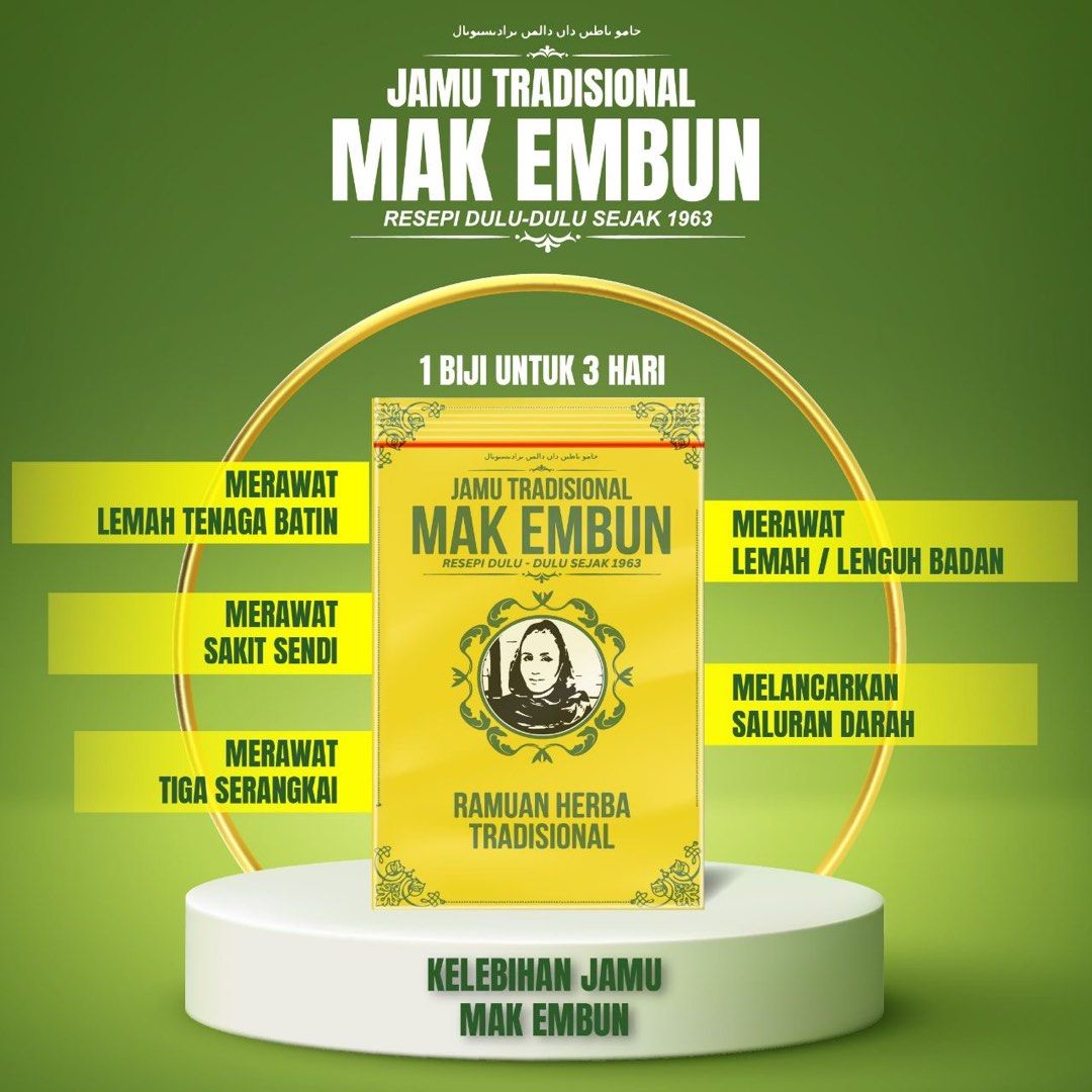 Jamu Mak Embun (makjun lelaki), Health & Nutrition, Health Supplements ...