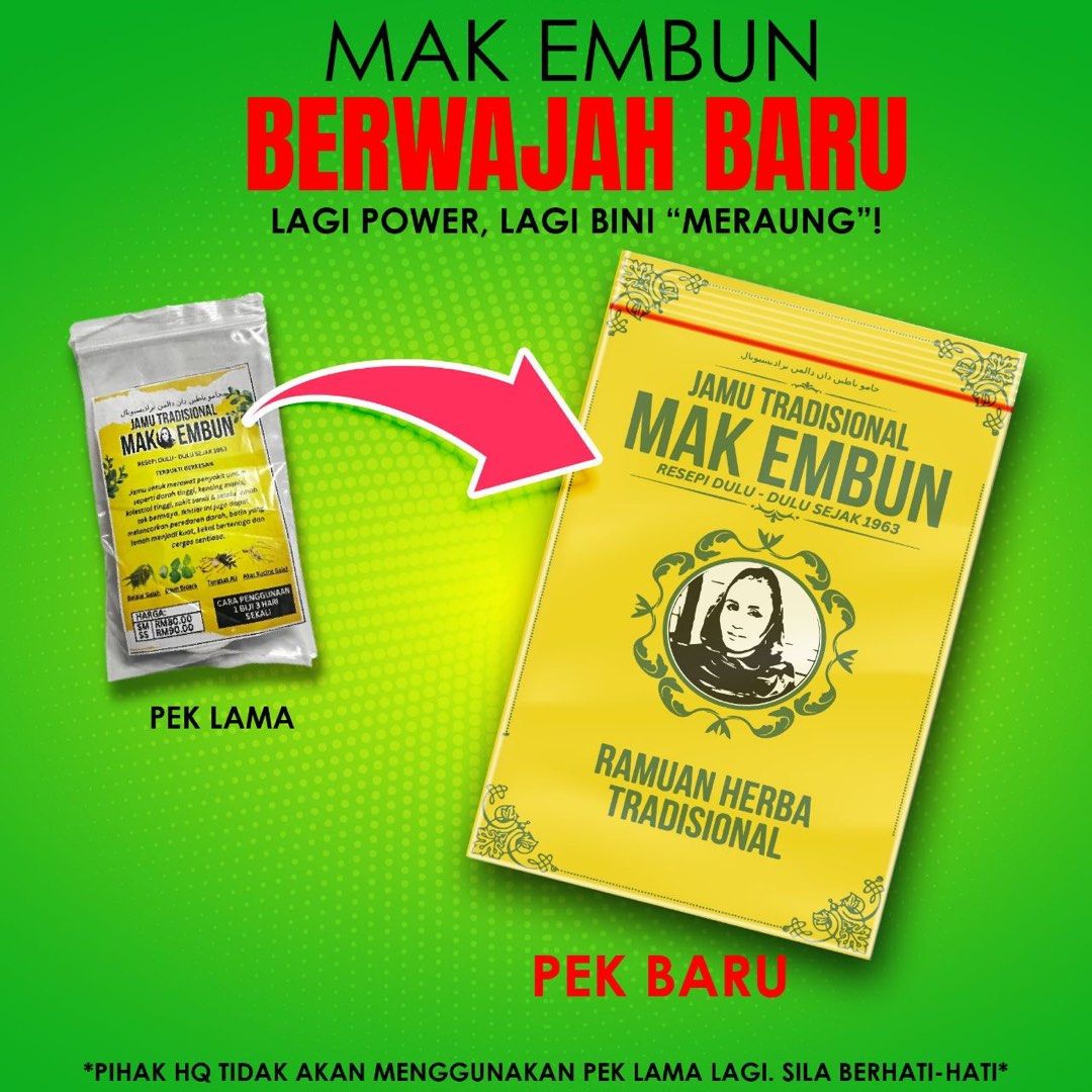 Jamu Mak Embun (makjun lelaki), Health & Nutrition, Health Supplements ...