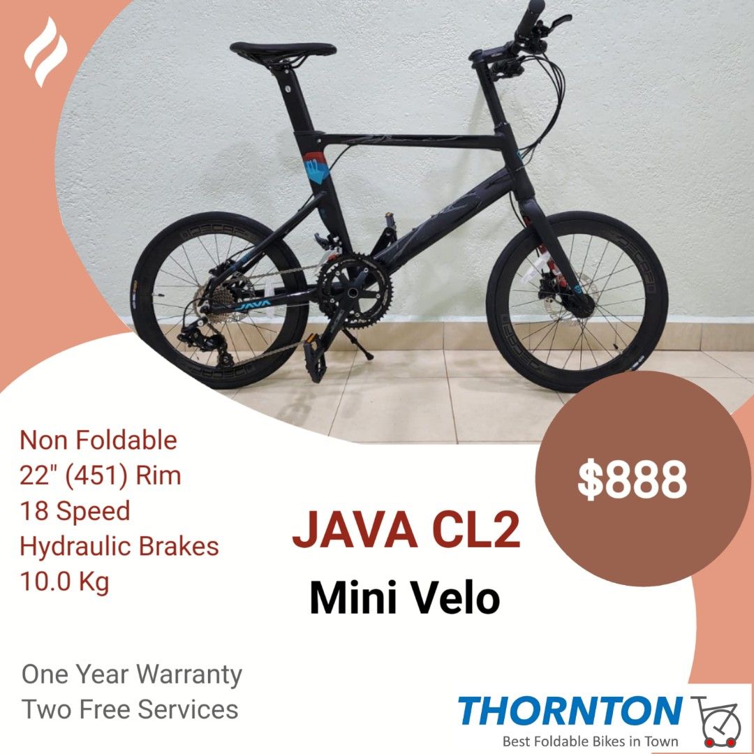 JAVA CL2 MINI VELO. 18 Speed. Hydraulic Brakes | Java Authorised Dealer ...