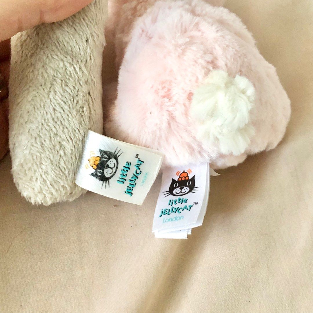 Jellycat (jelly kitten) baby rattle toy, Babies & Kids, Infant Playtime ...