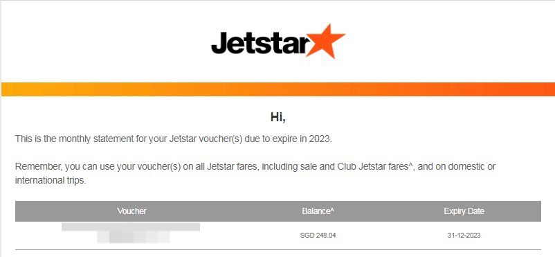 Jetstar Credit Voucher, Tickets & Vouchers, Flights & Overseas ...