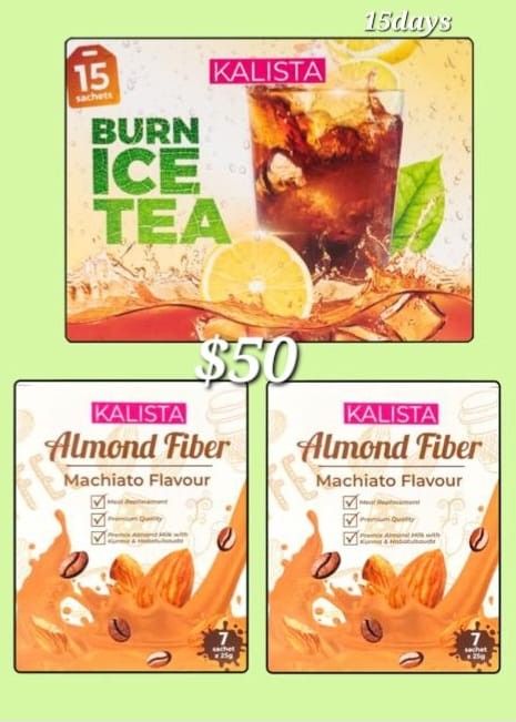 KALISTA Almond Fibre,Burn ice Tea,Dhara n Skinni, Food & Drinks, Other ...