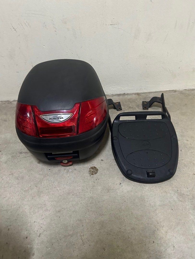 KAPPA 27l top box case with base plate and rack, Motorcycles ...