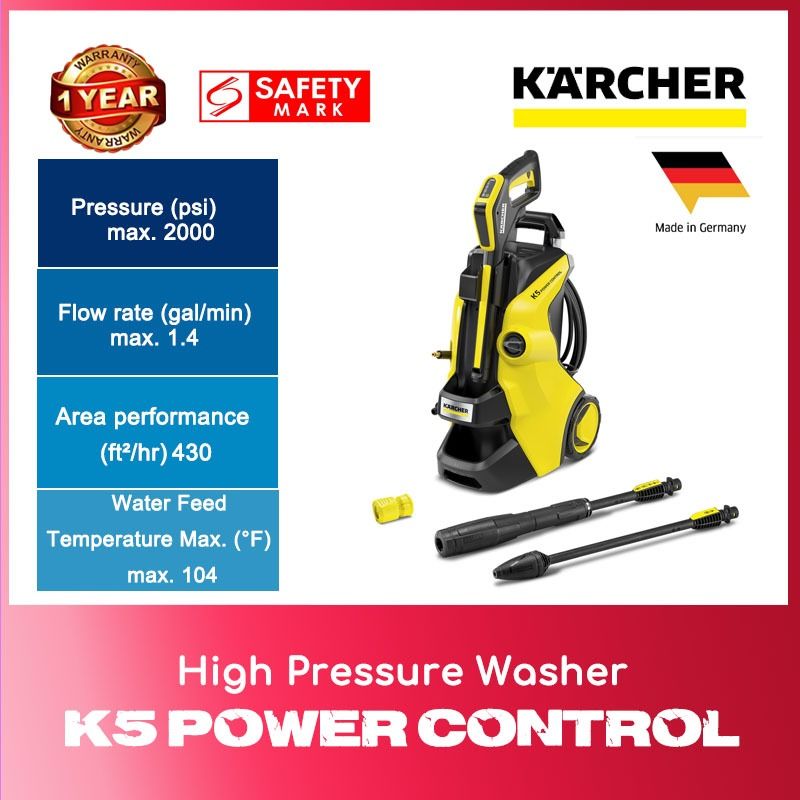 Karcher K5 Power Control High Pressure Washer WITH 1 YEAR WARRANTY, TV ...
