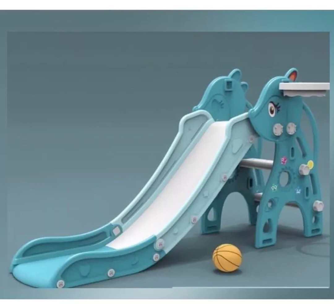 (SG Ready) Kids Slide - Kids/Children Big Slides with basket hoop ...