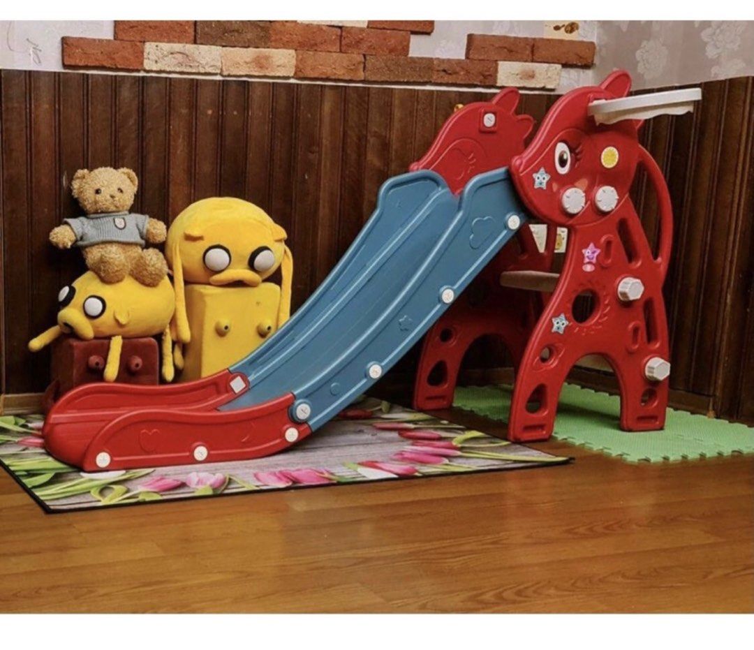(SG Ready) Kids Slide - Kids/Children Big Slides with basket hoop ...