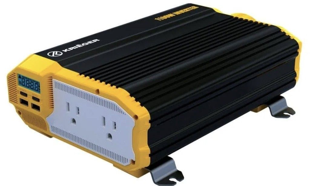 6.2)Krieger 1100 Watt 12V Power Inverter Dual 110V AC Outlets ...