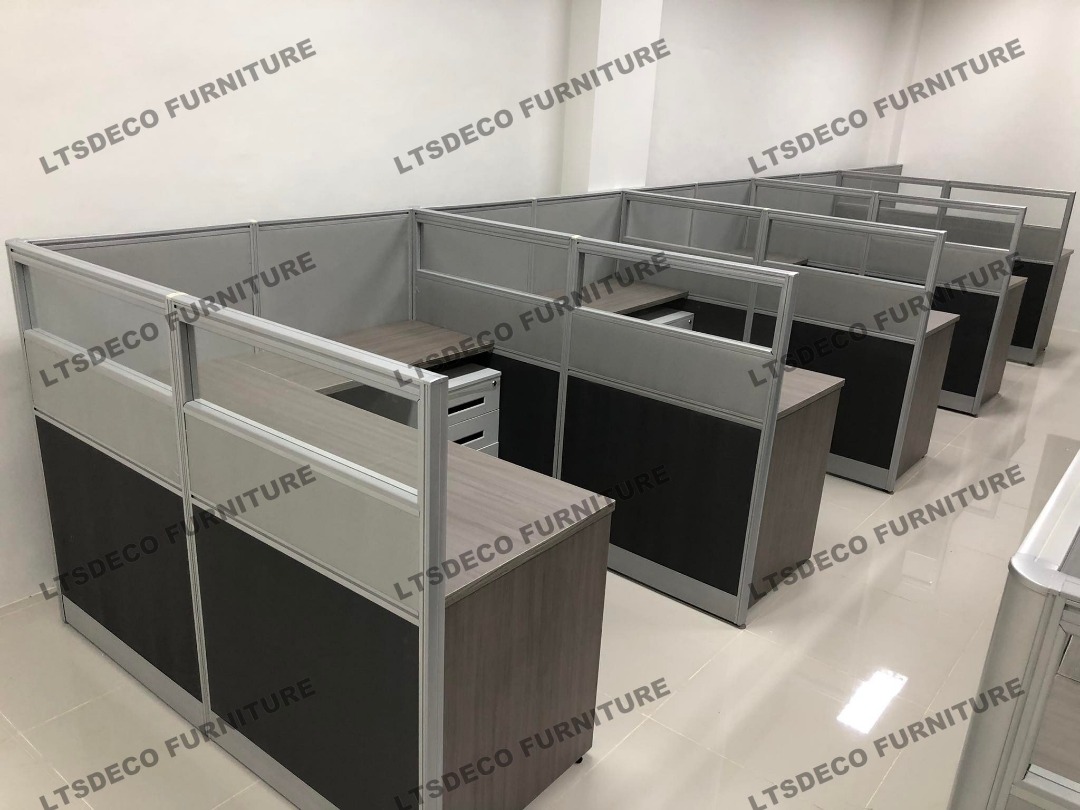 L TYPE MODULAR PARTITION OFFICE FURNITURE AND PARTITION on Carousell