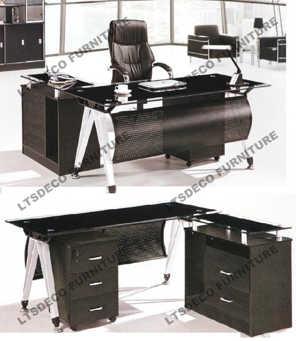 L TYPE OFFICE TABLE OFFICE FURNITURE AND PARTITION on Carousell