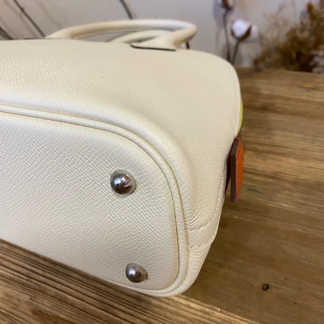 [LIMITED EDITION] Hermes Bolide 25 Epsom Leather Tri color Nata/ Terre ...