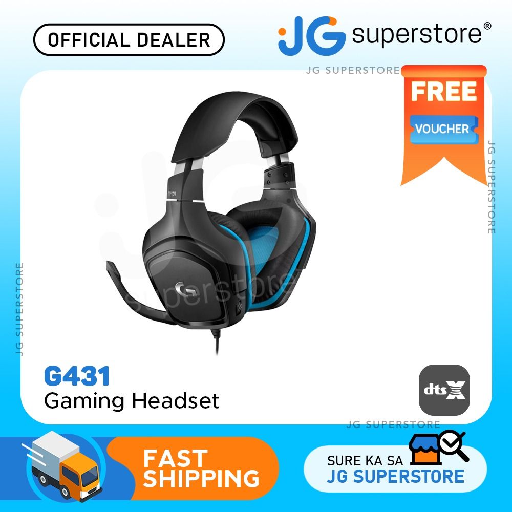 Logitech G431 7.1 Surround Sound Wired Gaming Headset with DTS Headphone for Gaming PC, Mac | JG ...