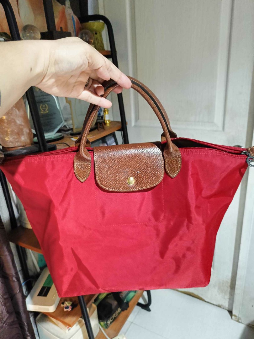 longchamp le pliage short handle, Luxury, Bags & Wallets on Carousell