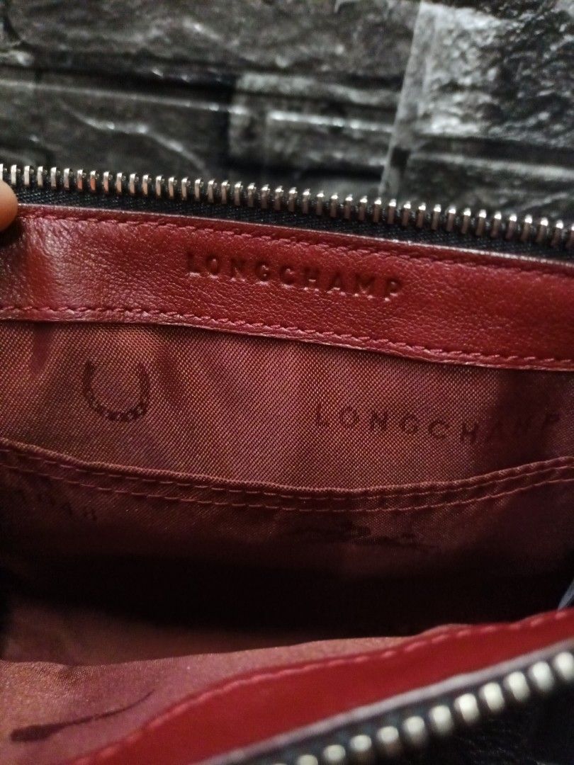 Longchamp monogram leather crossbody bag on Carousell