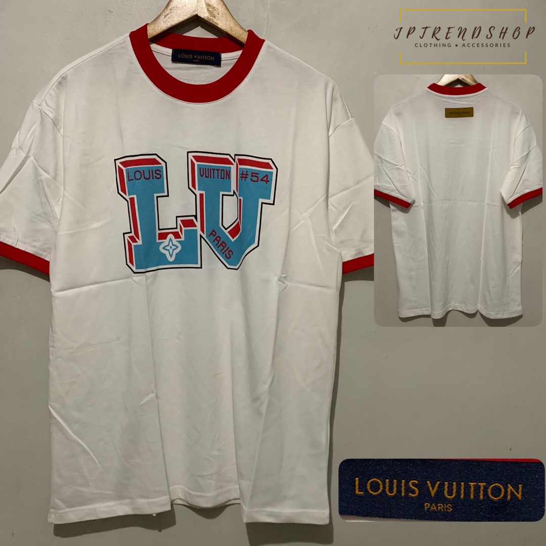 LOUIS VUITTON SIGNATURE RINGER T SHIRT, Men's Fashion, Tops & Sets ...