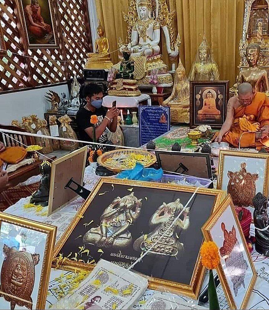 LP Maha Sila 6 Hand Phra Pidta Maha Baramee Ner ThongTip ChanNuan Luang ...