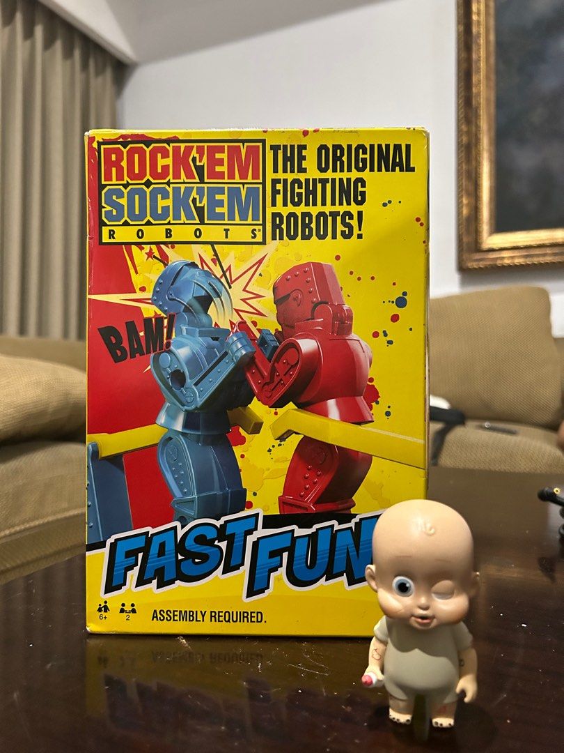 Mainan Rock’Em Sock’Em Robots Mattel Games Since 1964, Toys ...