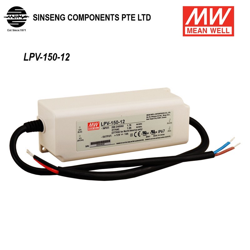 [MeanWell LPV-150-12] Mean Well LPV Power Supply 120W 12V 10A Constant ...