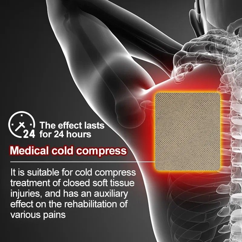 Medical Plaster 8pcs Capsicum Pain Patch Heat Pain Relieve Knee Neck ...