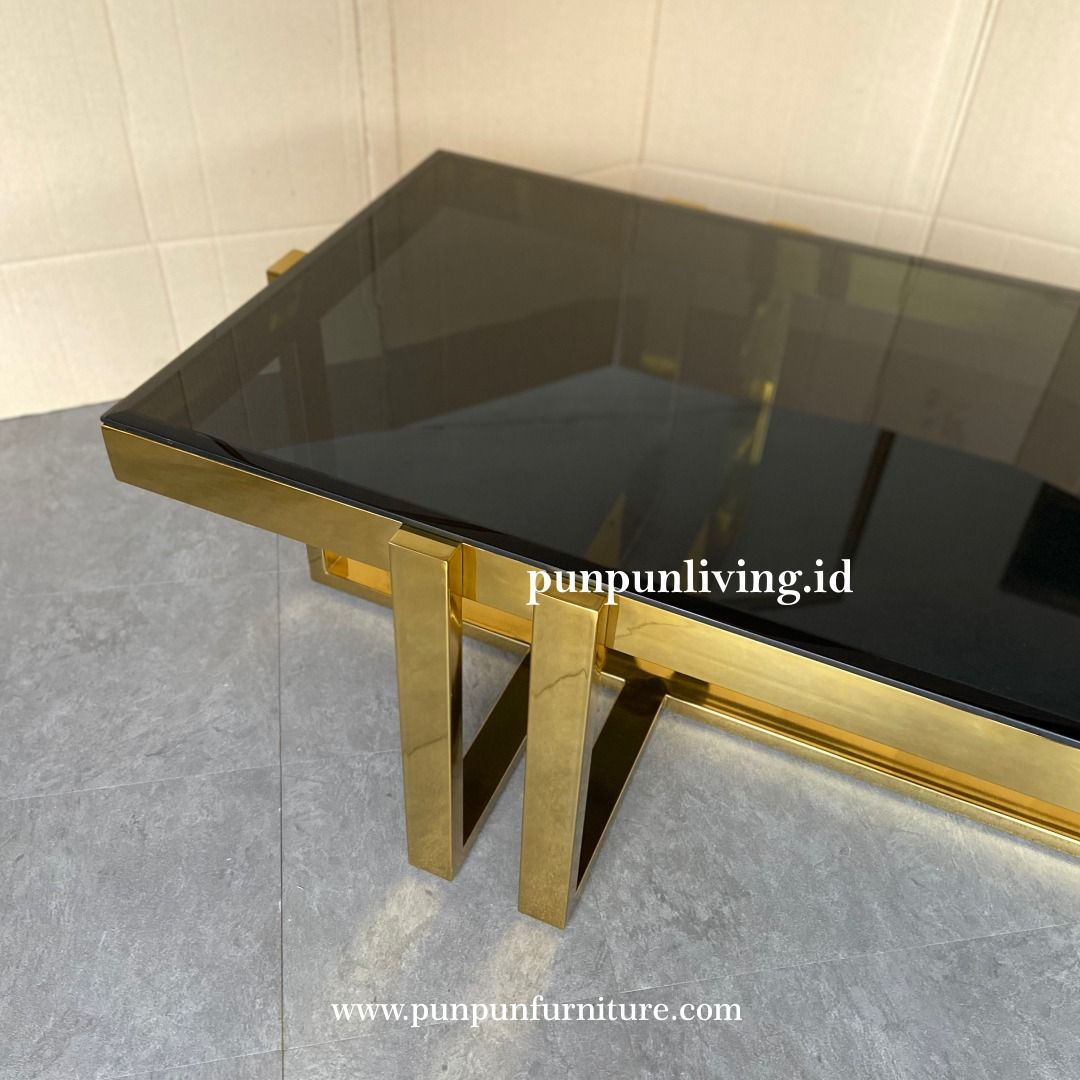 Meja Kaca Stainless Steel Ruang Tamu Terbaru Furniture Rumah, Perabotan ...
