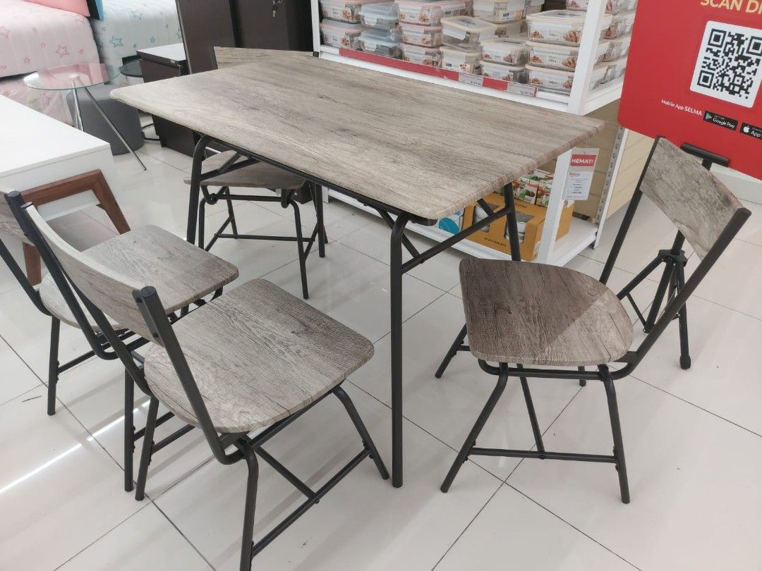 Meja Makan Minimalis Desain Unik, Perabotan Rumah di Carousell