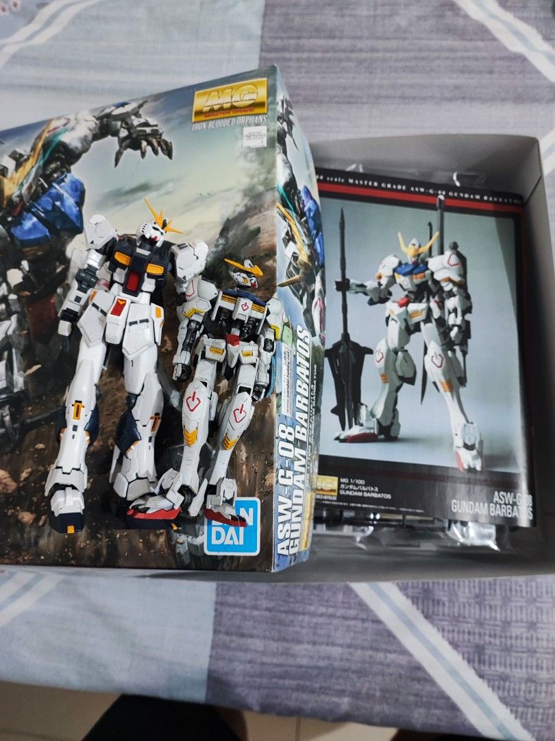 MG Barbatos (set) with rg v gundam and hg barbatos on Carousell