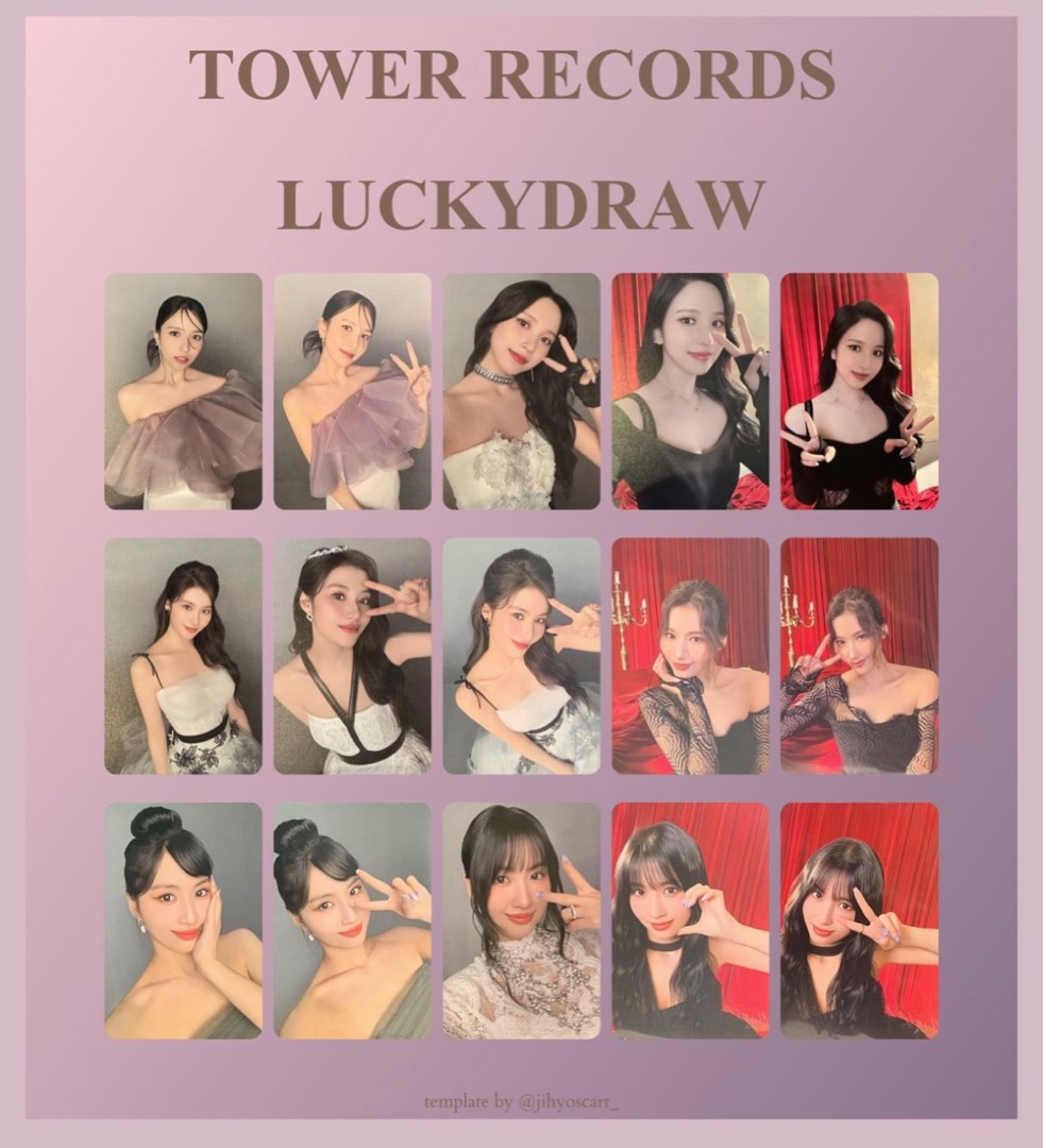 Misamo 小卡 tower records lucky draw, 興趣及遊戲, 收藏品及紀念品, 韓流 - Carousell