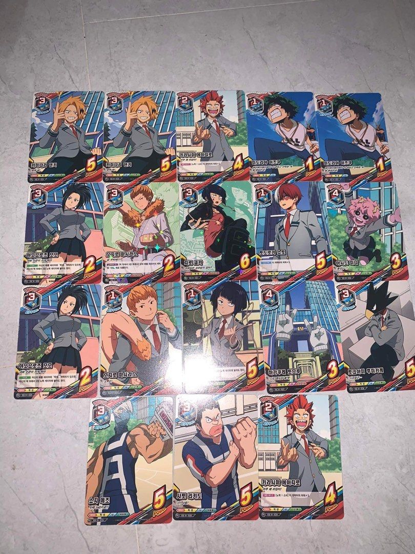 My Hero Academia Trading Cards on Carousell