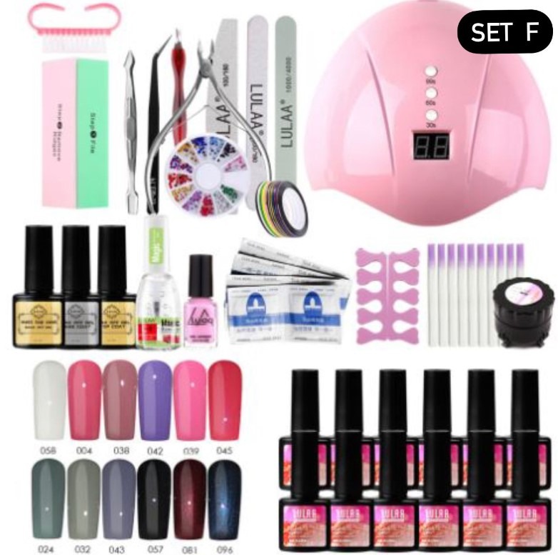 Nail Gel Polish Kit Professional Set (H0576), Beauty & Personal Care ...