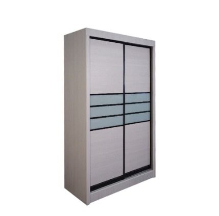 Nami Series 4 Feet Sliding Door Wardrobe In 3-D Laminated Finish ...