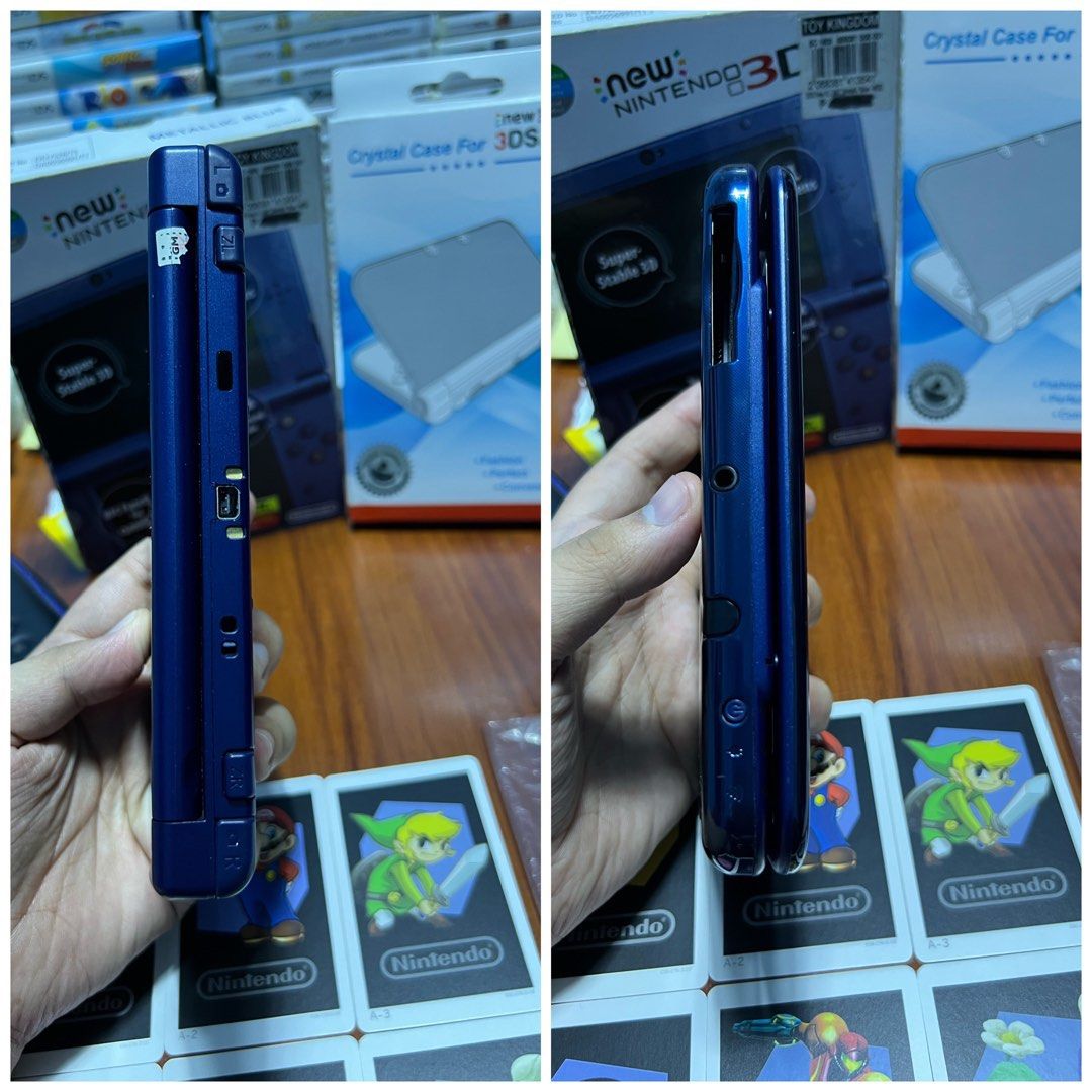 New Nintendo 3DS XL Metallic Blue (IPS Top Screen, Complete in Box, Non ...