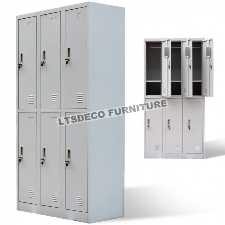NEW STEEL LOCKER 6DOOR OFFICE PARTITION FURNITURE !!!! AFFORDABLE STEEL ...