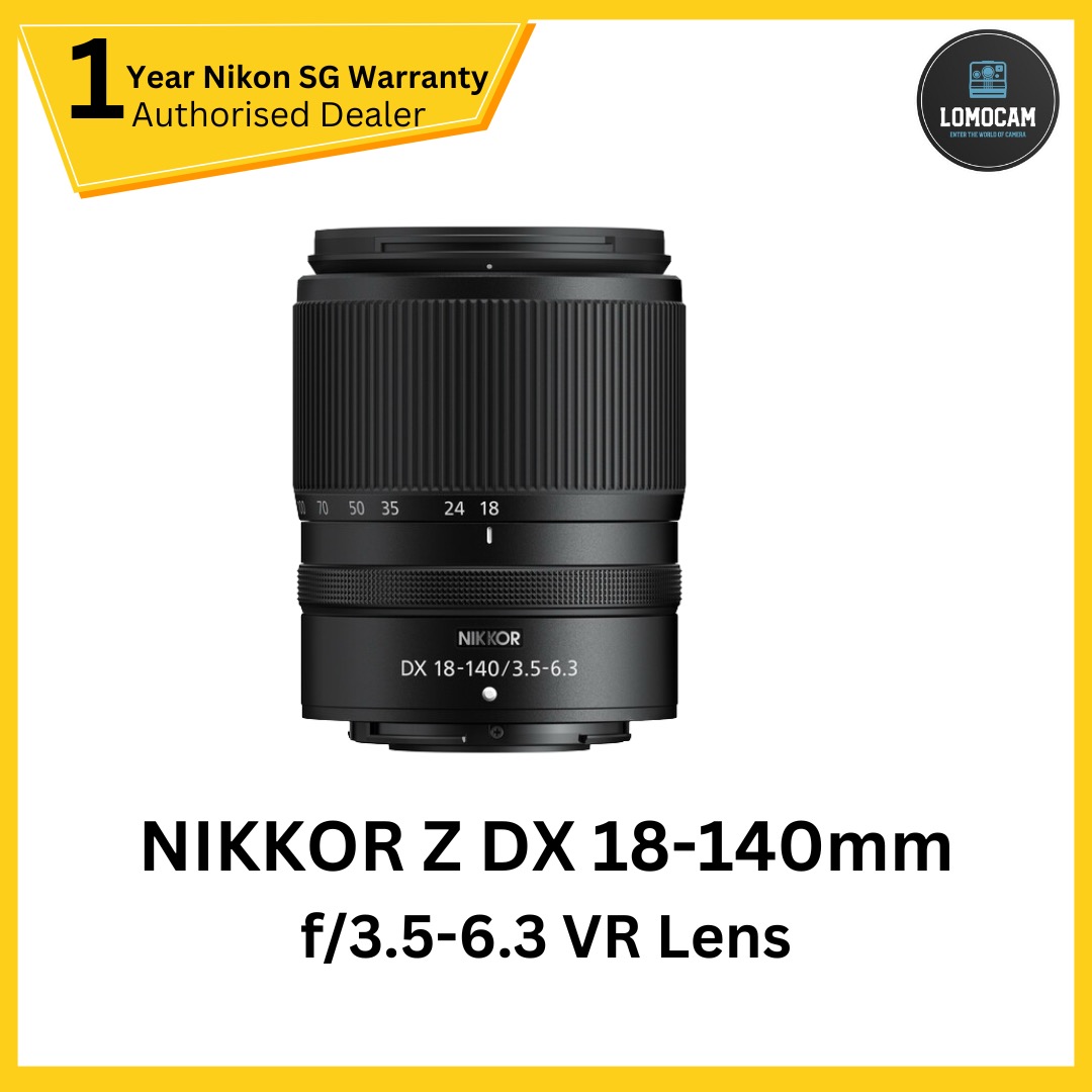 Nikon NIKKOR Z DX 18-140mm f/3.5-6.3 VR Lens, Photography, Lens & Kits on Carousell