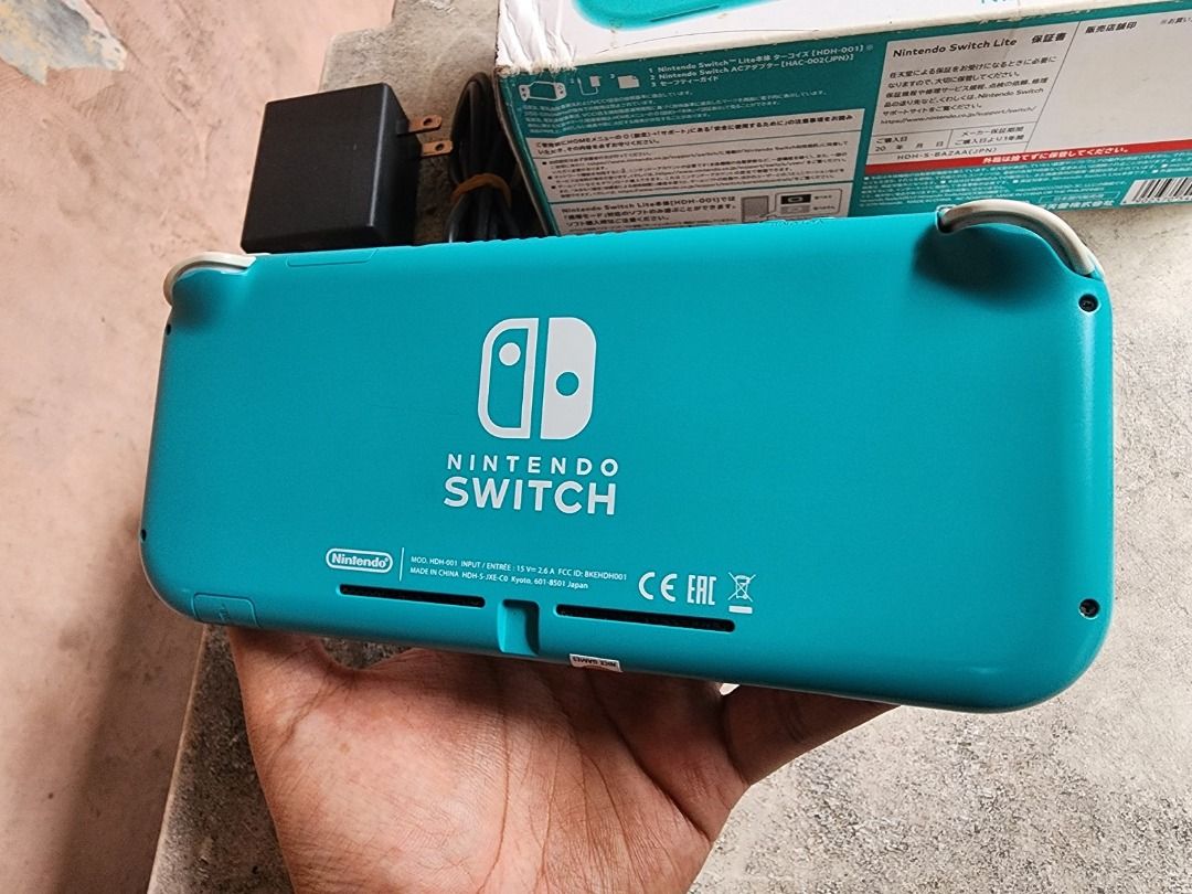 Nintendo Switch Lite CFW Atmos Turquoise Fullset 128GB 00, Video Game ...