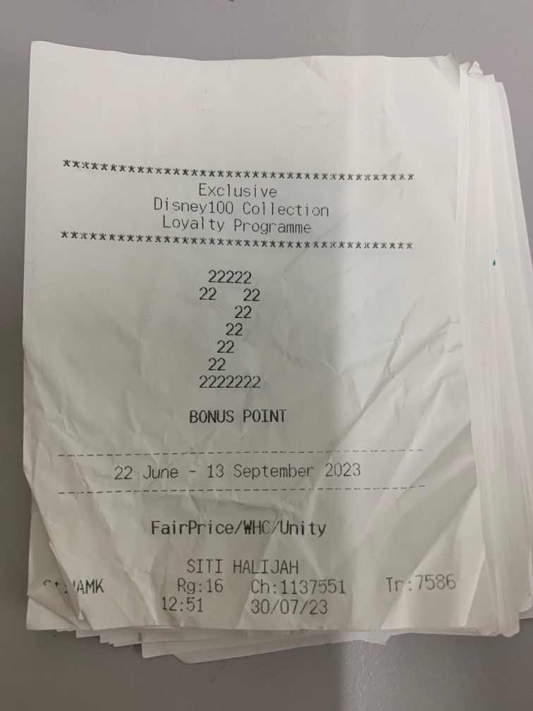 NTUC Bonus Points, Tickets & Vouchers, Store Credits on Carousell