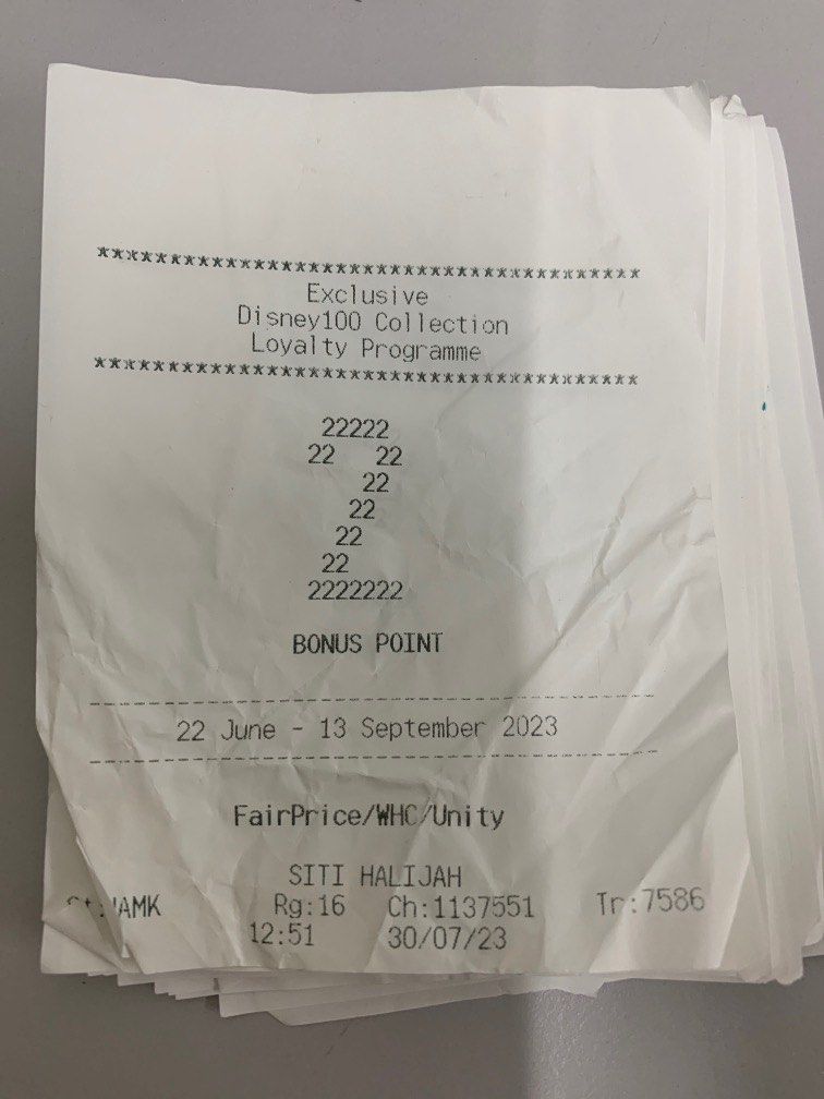 NTUC Bonus Points, Tickets & Vouchers, Store Credits on Carousell