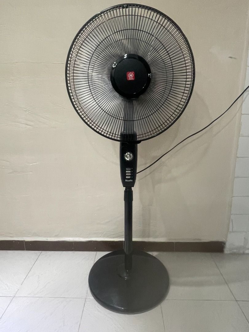 Nushi 16" Electric Stand Fan With Timer., Furniture & Home Living ...