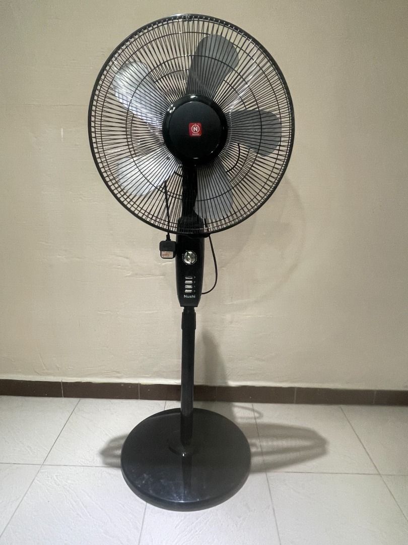 Nushi 16" Electric Stand Fan With Timer., Furniture & Home Living ...